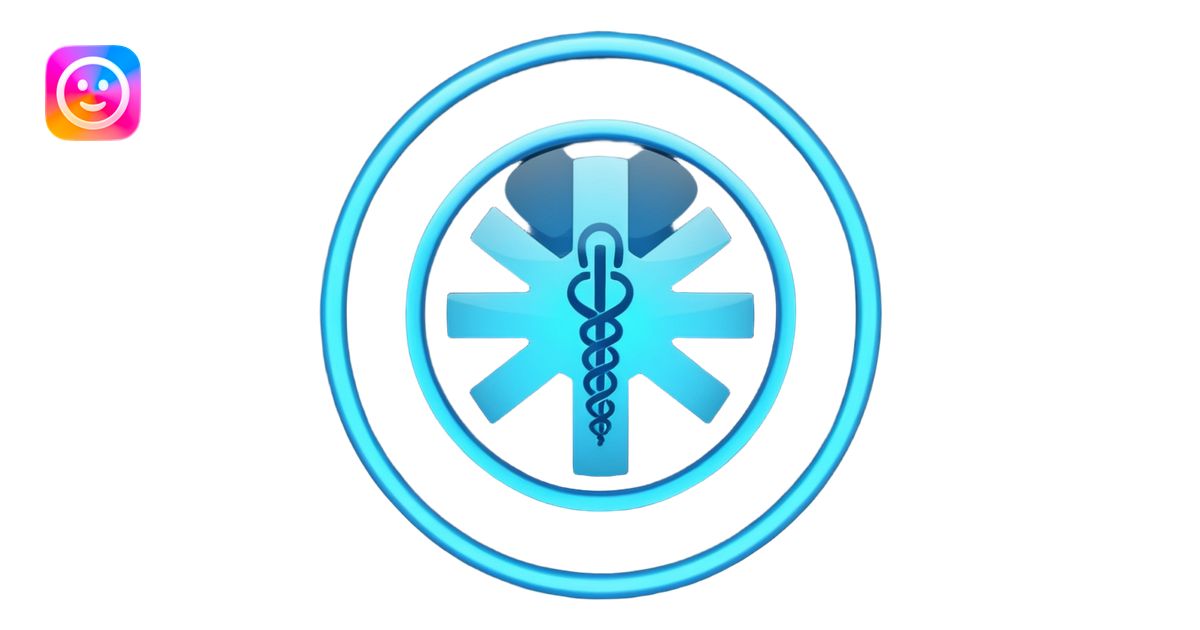 electronic medical record circular format emoji | AI Emoji Generator