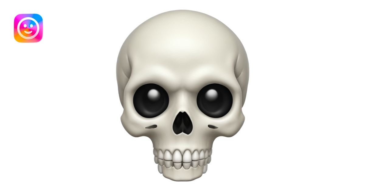 Very very realistic shull emoji emoji | AI Emoji Generator