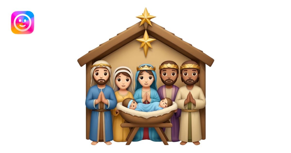 jesus nativity scene emoji | AI Emoji Generator