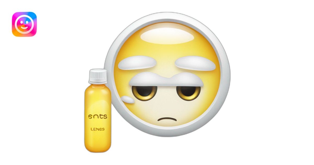 Contact lenses with case and solution emoji | AI Emoji Generator