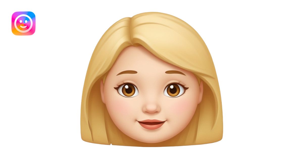 Chubby face girl emoji | AI Emoji Generator