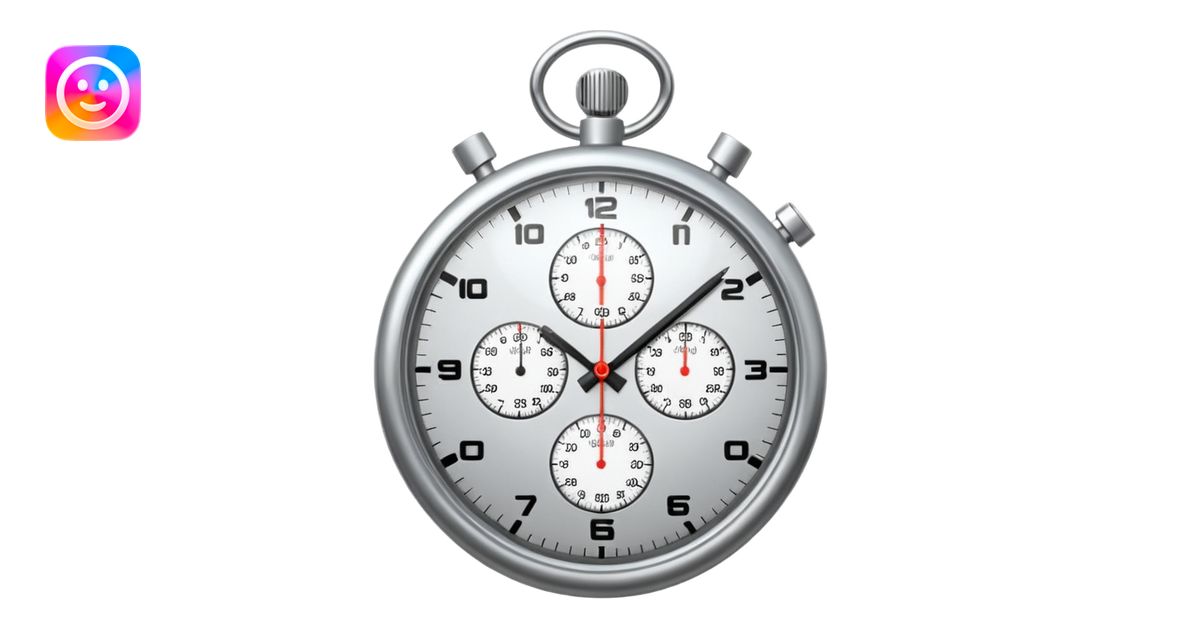 Stopwatch emoji | AI Emoji Generator