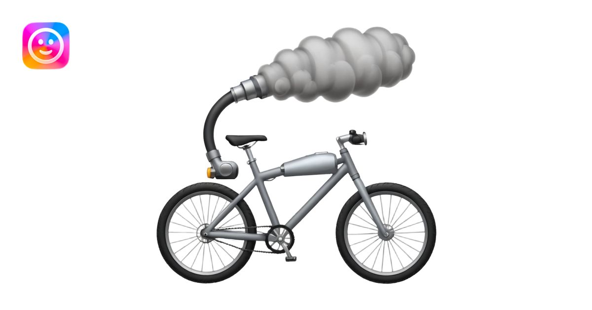 vehile pollution bike silencer smoke emoji | AI Emoji Generator