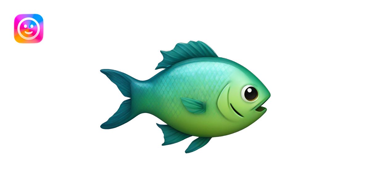 apple in a shape of fish emoji | AI Emoji Generator