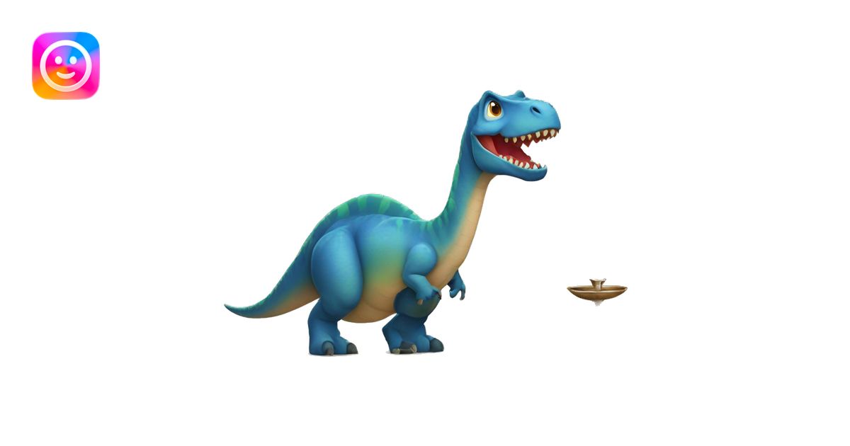 Dinosaur observing Shabbat emoji | AI Emoji Generator