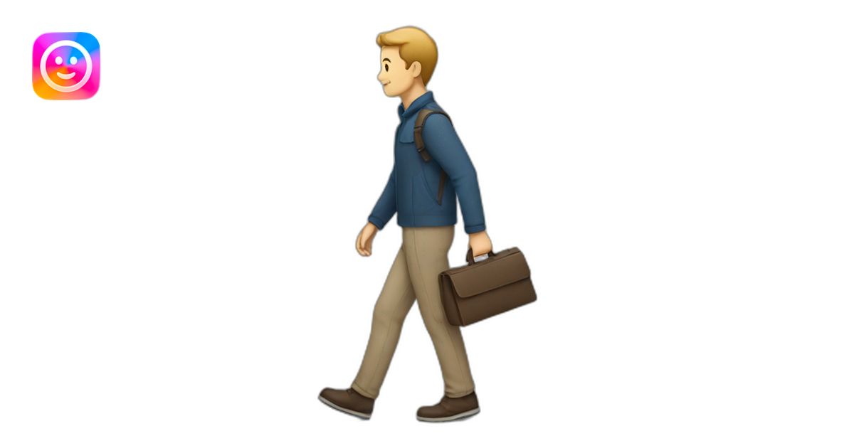 man walking emoji | AI Emoji Generator