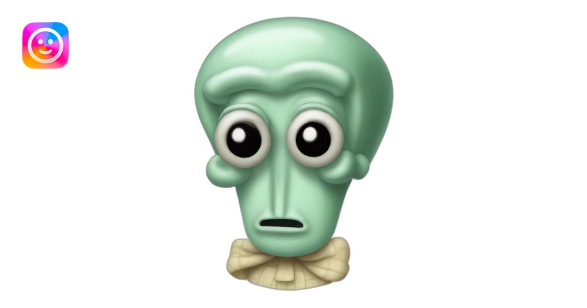 Squidward from Bob Squarepants emoji | AI Emoji Generator