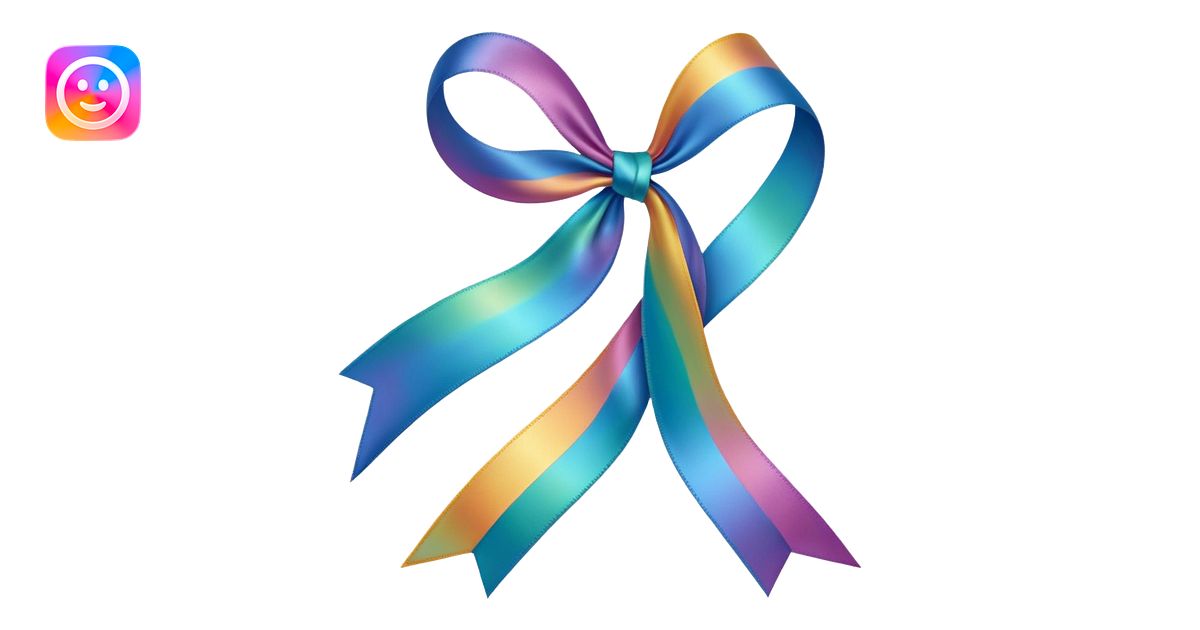 Ribbon of same design in all colors emoji | AI Emoji Generator