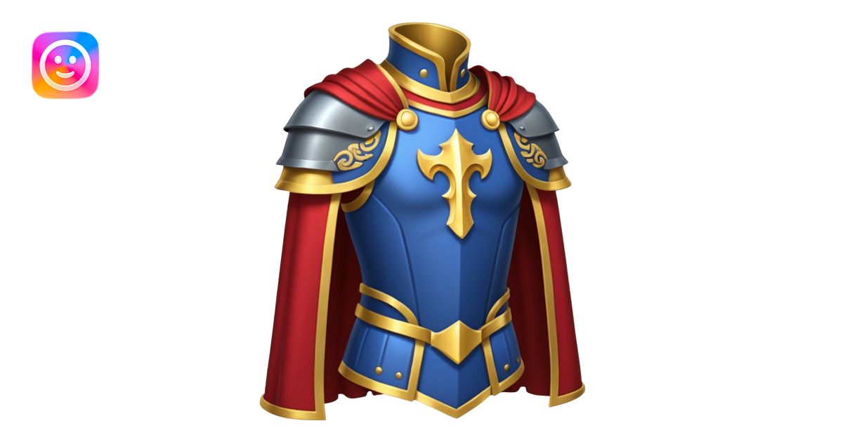 Cape armor Emoji fantasy pixel art style emoji | AI Emoji Generator