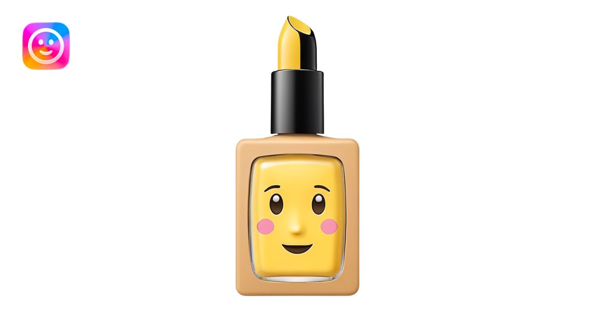 yellow makeup concealer packaging emoji | AI Emoji Generator