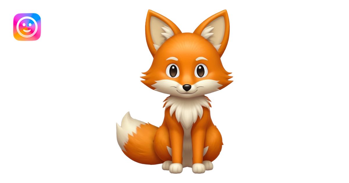 Tails the fox emoji | AI Emoji Generator