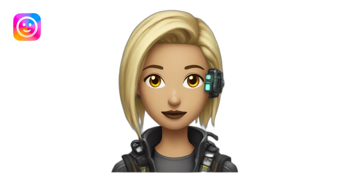 Cyberpunk edgerunners Rebecca emoji | AI Emoji Generator