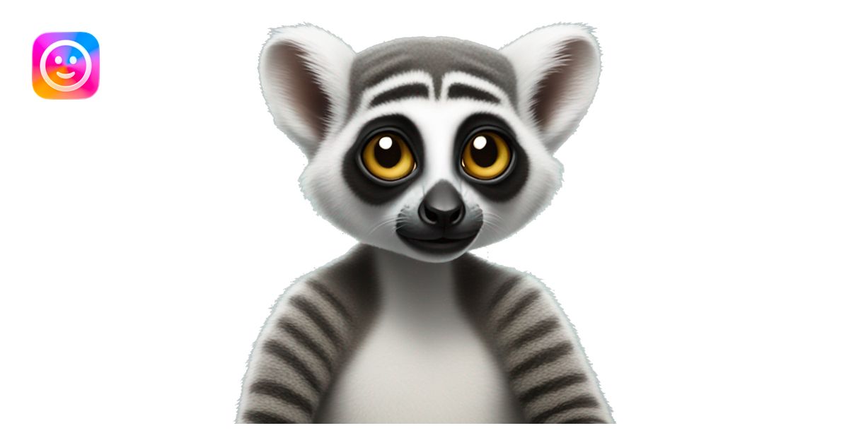 Lemur that grew up in Brooklyn emoji | AI Emoji Generator