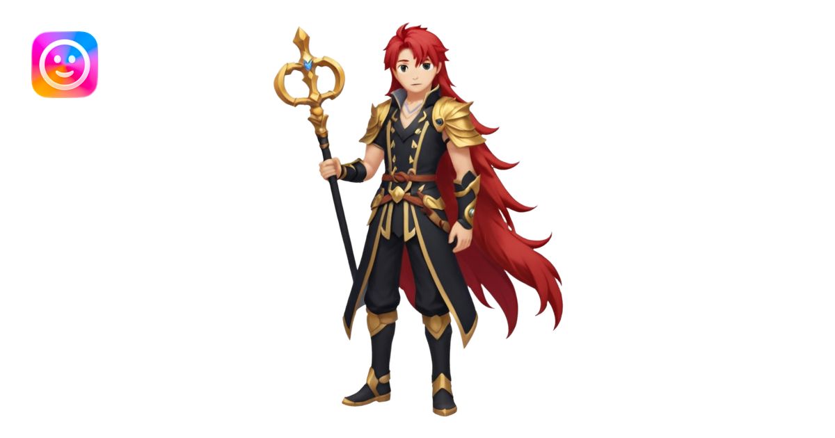 Diluc from Genshin Impact (full body) (tall adult male) (long hair ...
