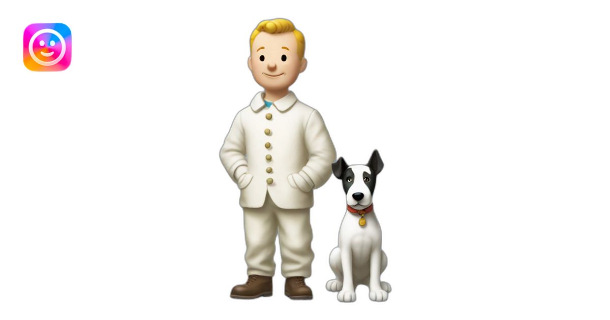 Tintin et milou emoji | AI Emoji Generator