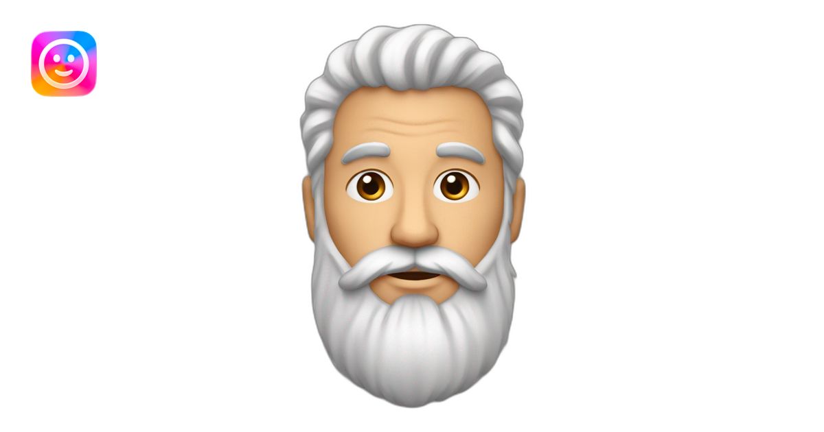 Homme brun barbu calvitie emoji | AI Emoji Generator