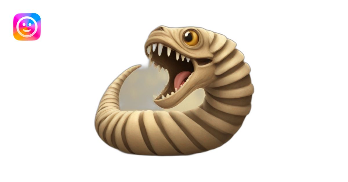 sandworm from the movie dune emoji | AI Emoji Generator