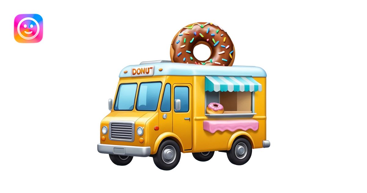 amazing donut truck emoji | AI Emoji Generator