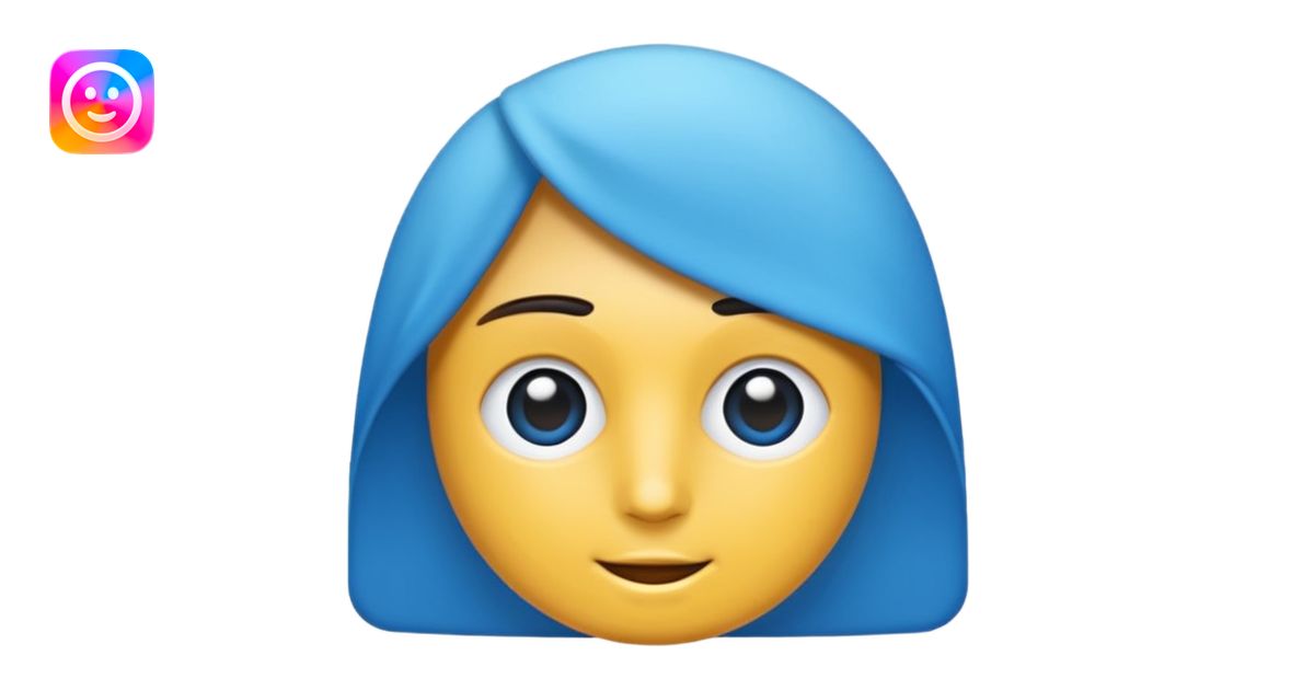 Mavi çiçek emoji | AI Emoji Generator