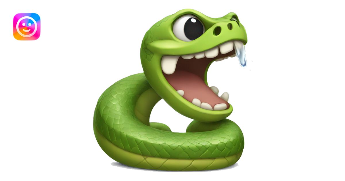 crying snake emoji | AI Emoji Generator