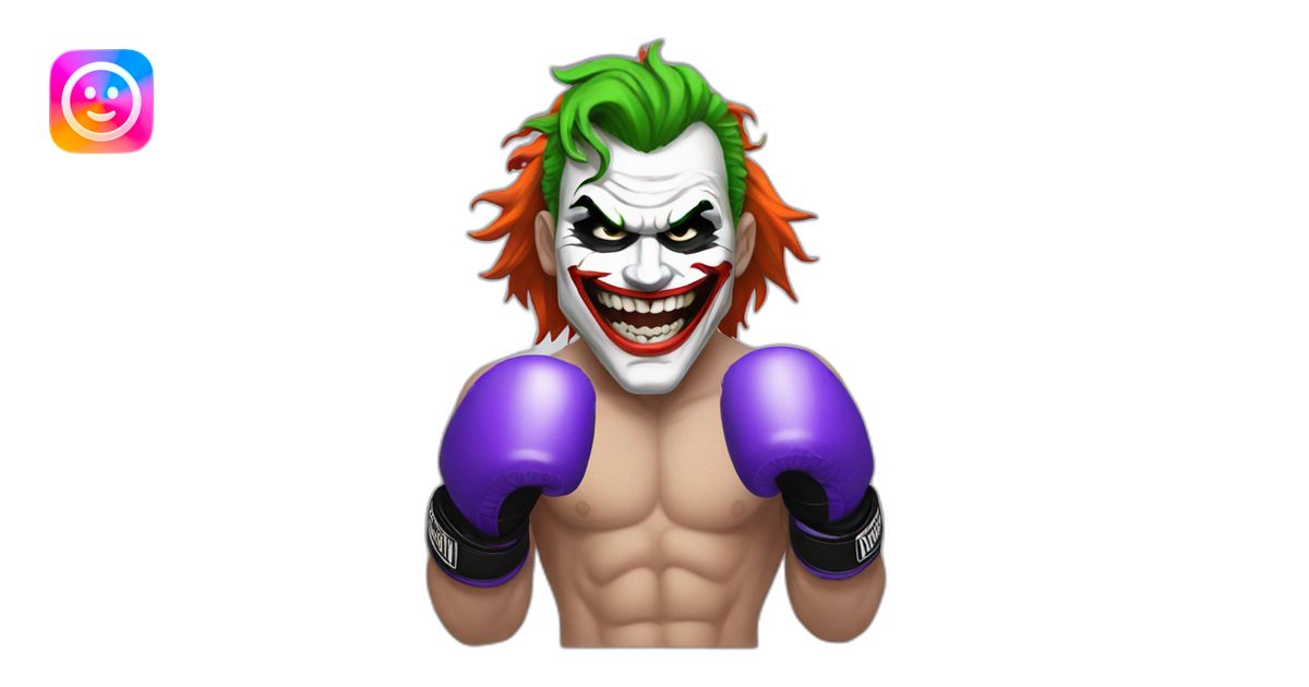 joker MMA Fighter emoji | AI Emoji Generator