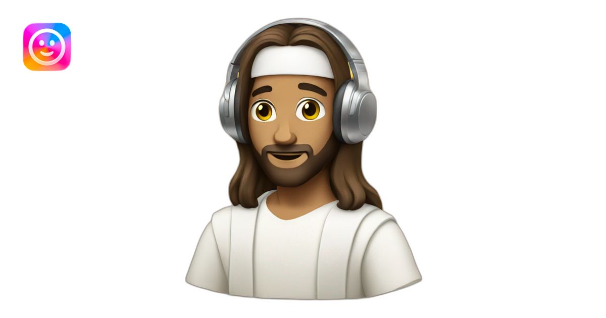 Jesus as a dj emoji | AI Emoji Generator