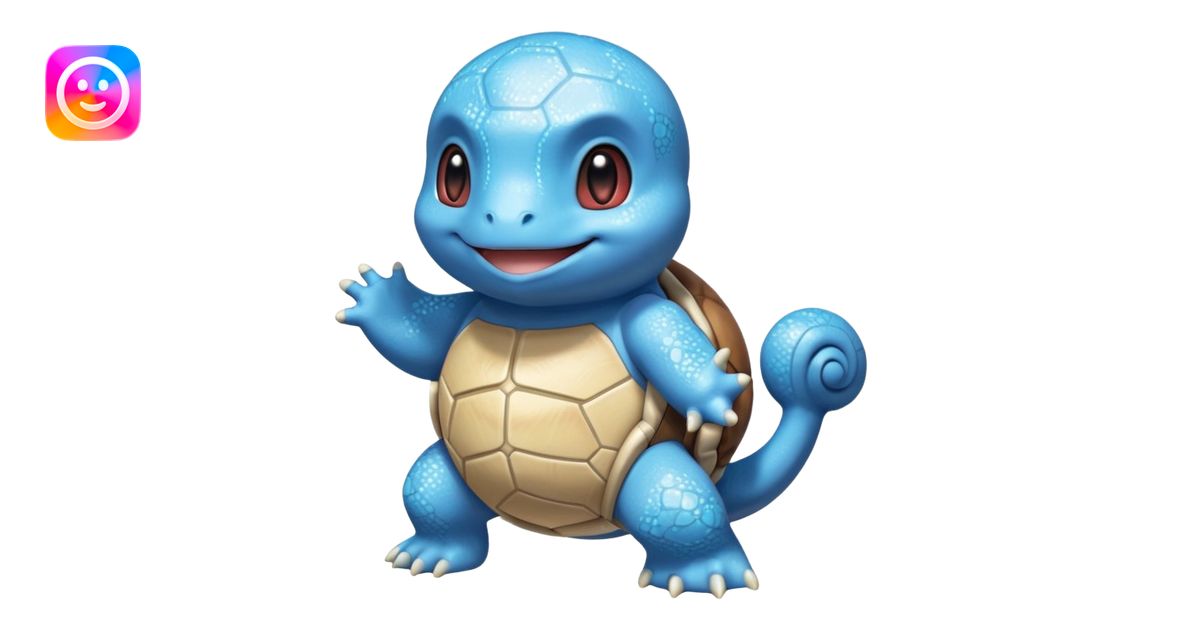 glitter pokemon squirtle emoji | AI Emoji Generator