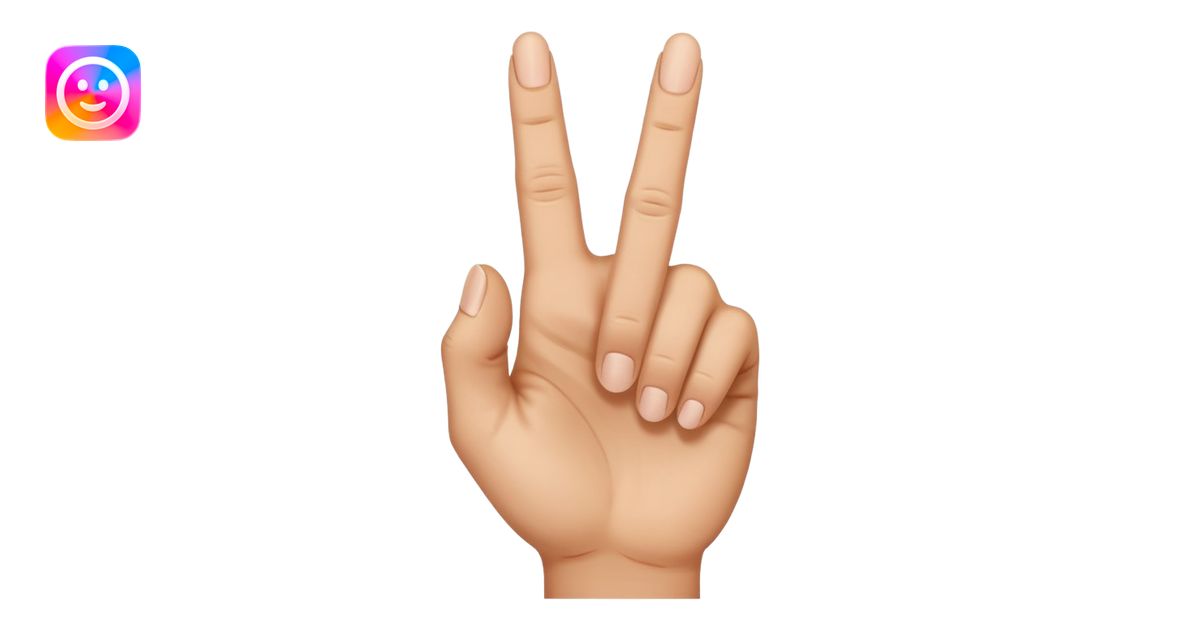 A open hand with middle finger down emoji | AI Emoji Generator