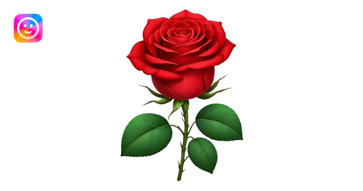 red rose emoji | AI Emoji Generator