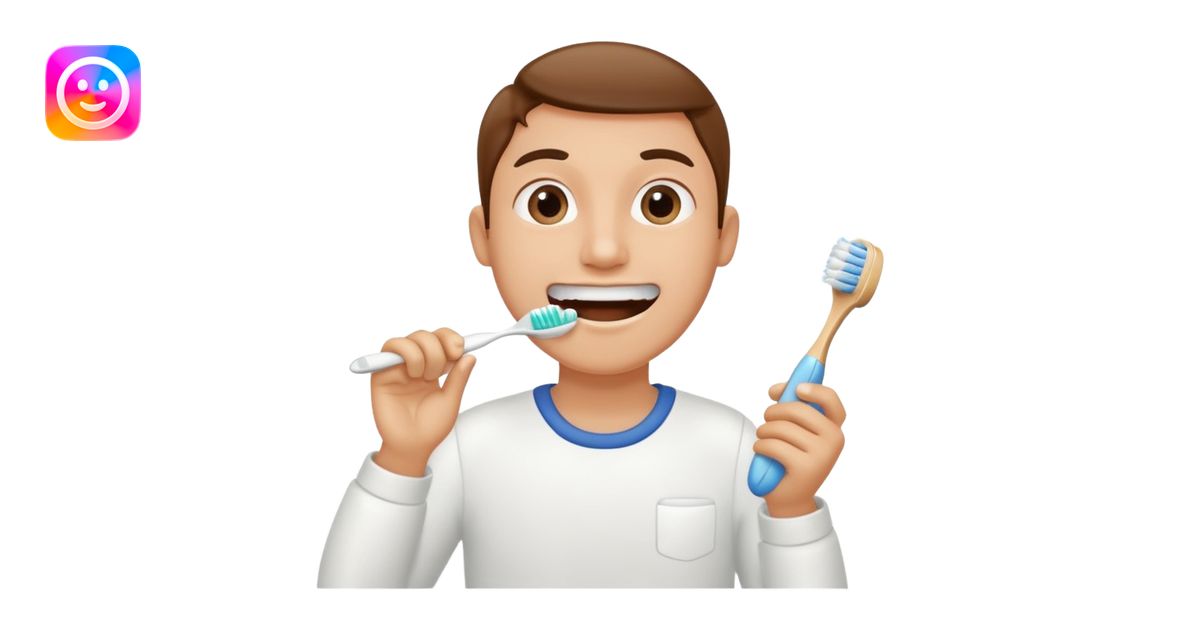 Brushing your teeth emoji | AI Emoji Generator