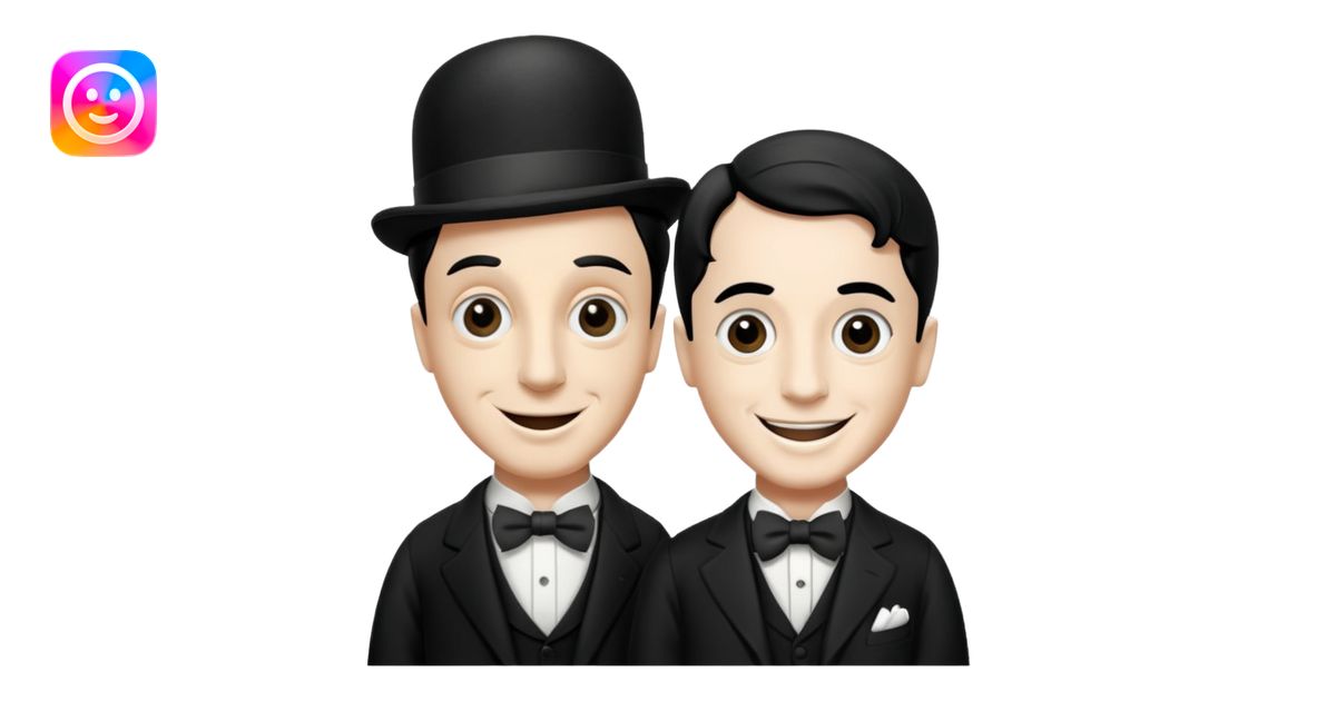crea una imagen en la que aparezcan charles chaplin y buster keaton ...