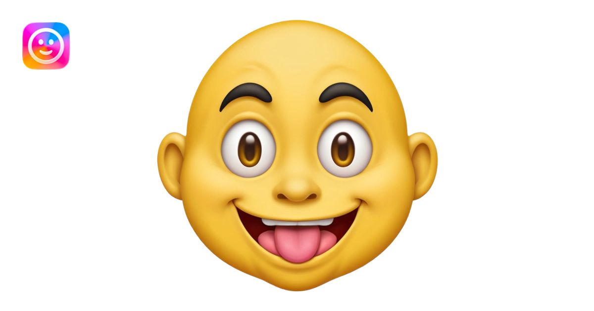 dopey emoji, silly face, tongue sticking out to the side, one eye ...