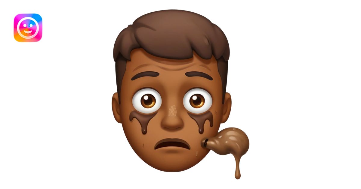 man with poop face emoji | AI Emoji Generator