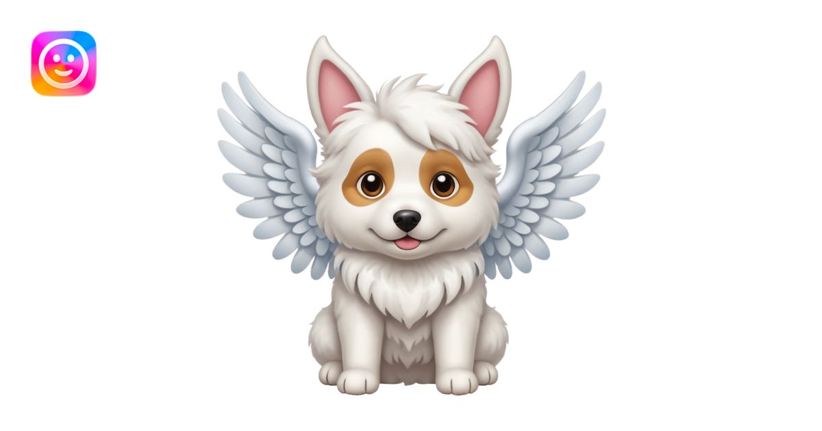 Perrito con alas emoji | AI Emoji Generator