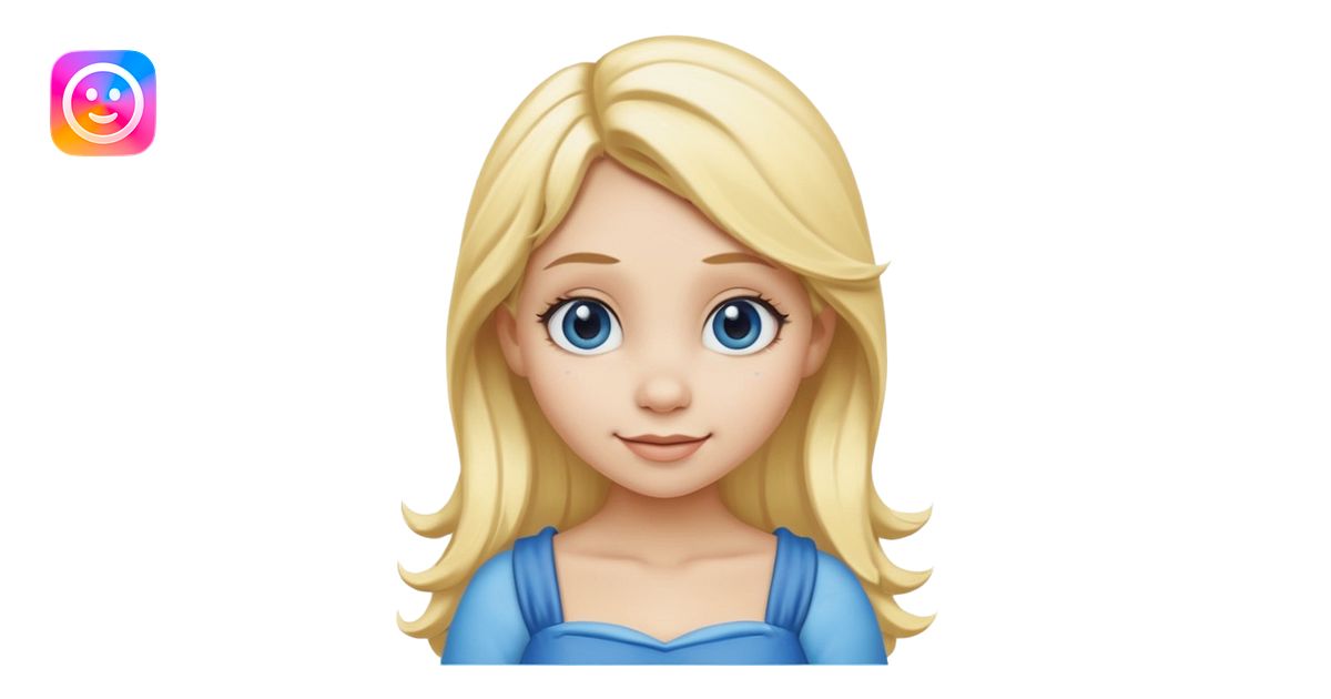 Smurfette emoji | AI Emoji Generator