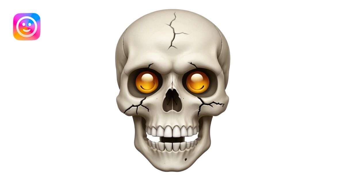 Uma caveira sigma falando palavrão emoji | AI Emoji Generator