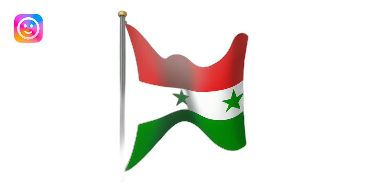 Syrian flag emoji | AI Emoji Generator