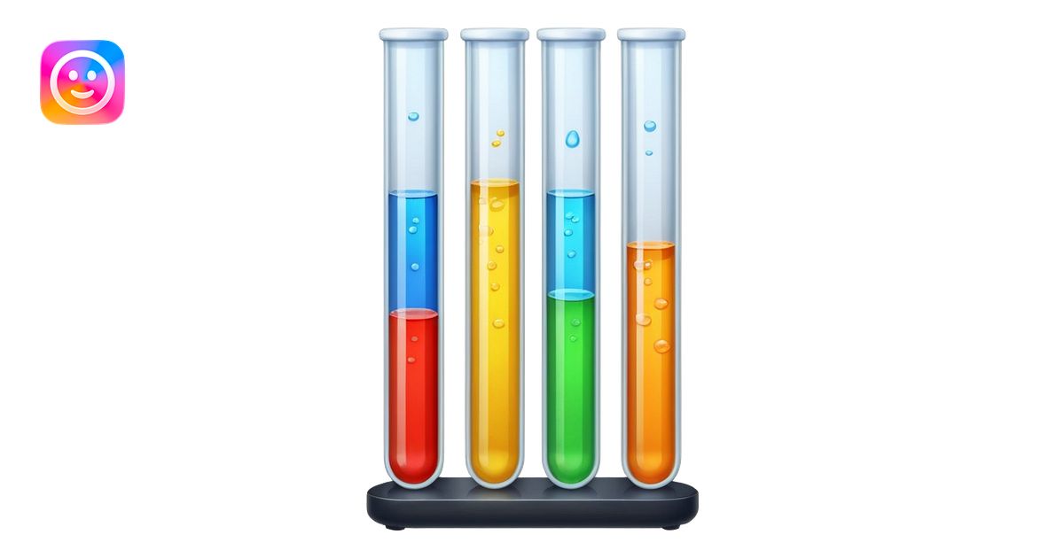 Test tubes emoji | AI Emoji Generator