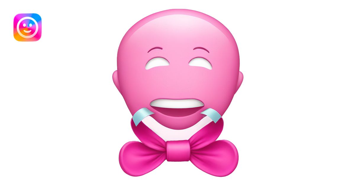 pink pacifier with a ribbon emoji | AI Emoji Generator