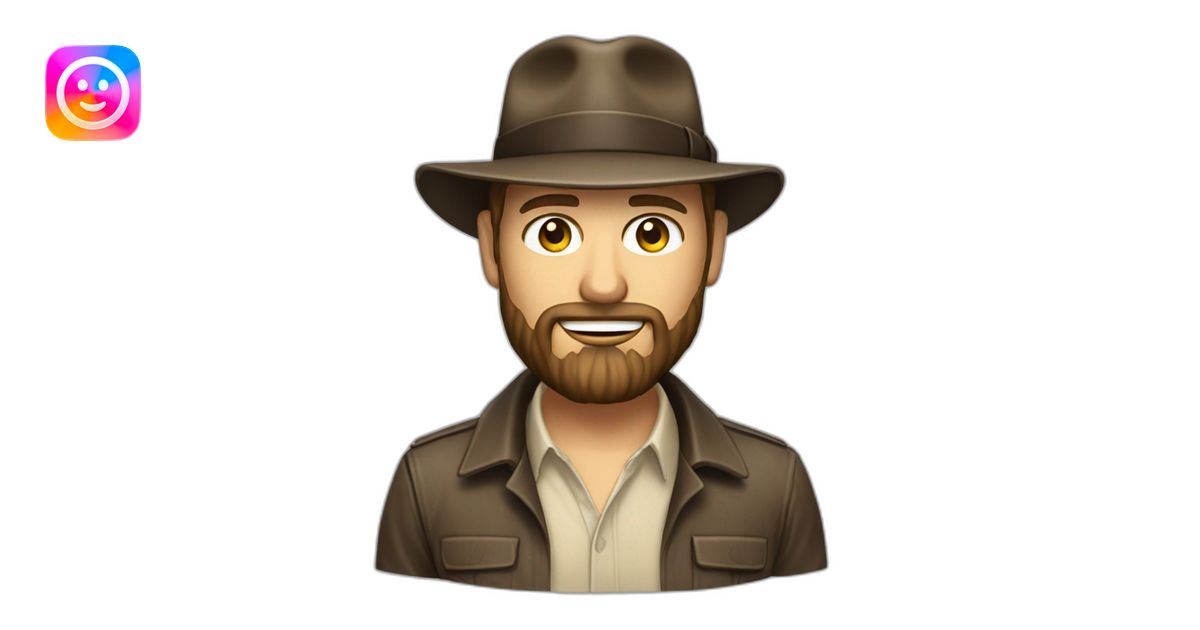 project manager with beard and a wip like indiana jones emoji | AI ...
