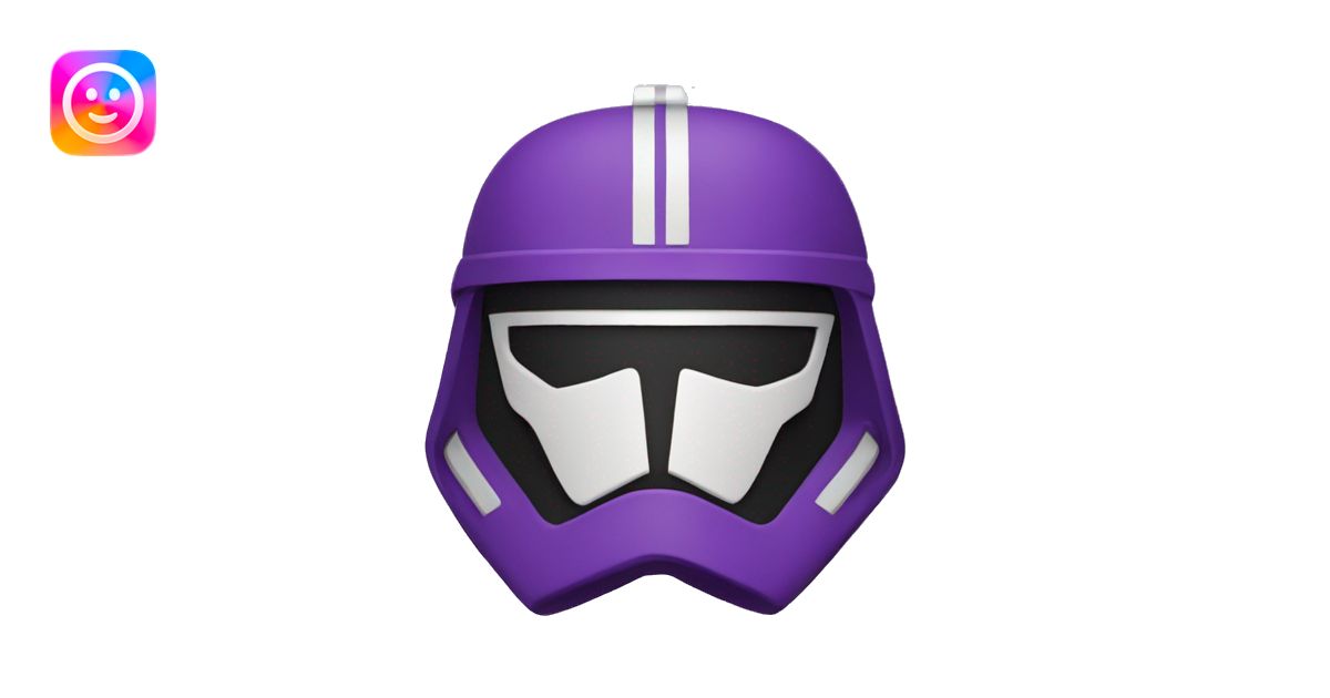 Sith trooper purple icon emoji | AI Emoji Generator