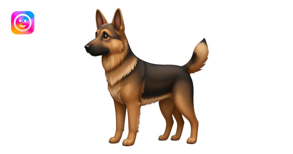 German Shepard emoji | AI Emoji Generator