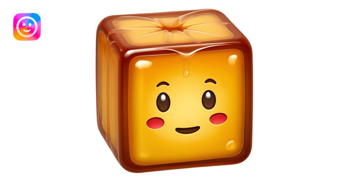 Bean Paste block jelly emoji | AI Emoji Generator