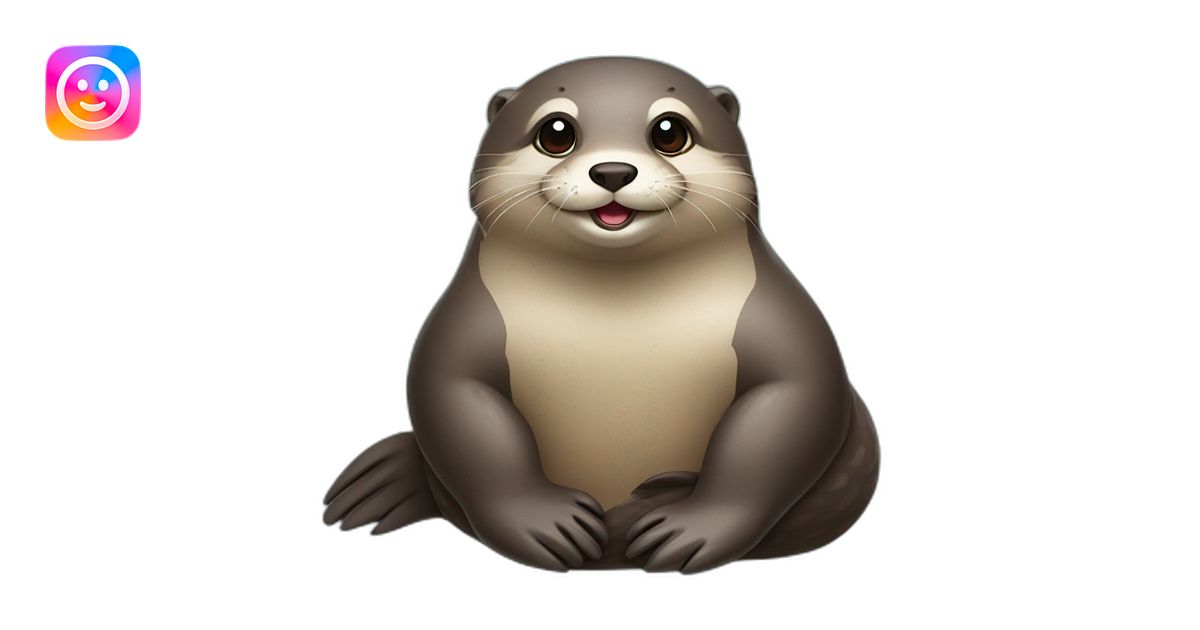 Loutre avec une queue de castor emoji | AI Emoji Generator