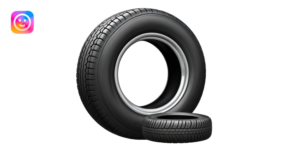 Logo from the word TireShop.ua, where the letter O should be replaced ...