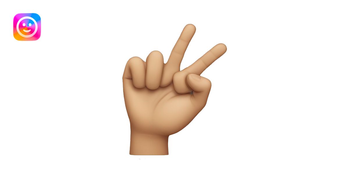 Half heart hand sign emoji | AI Emoji Generator