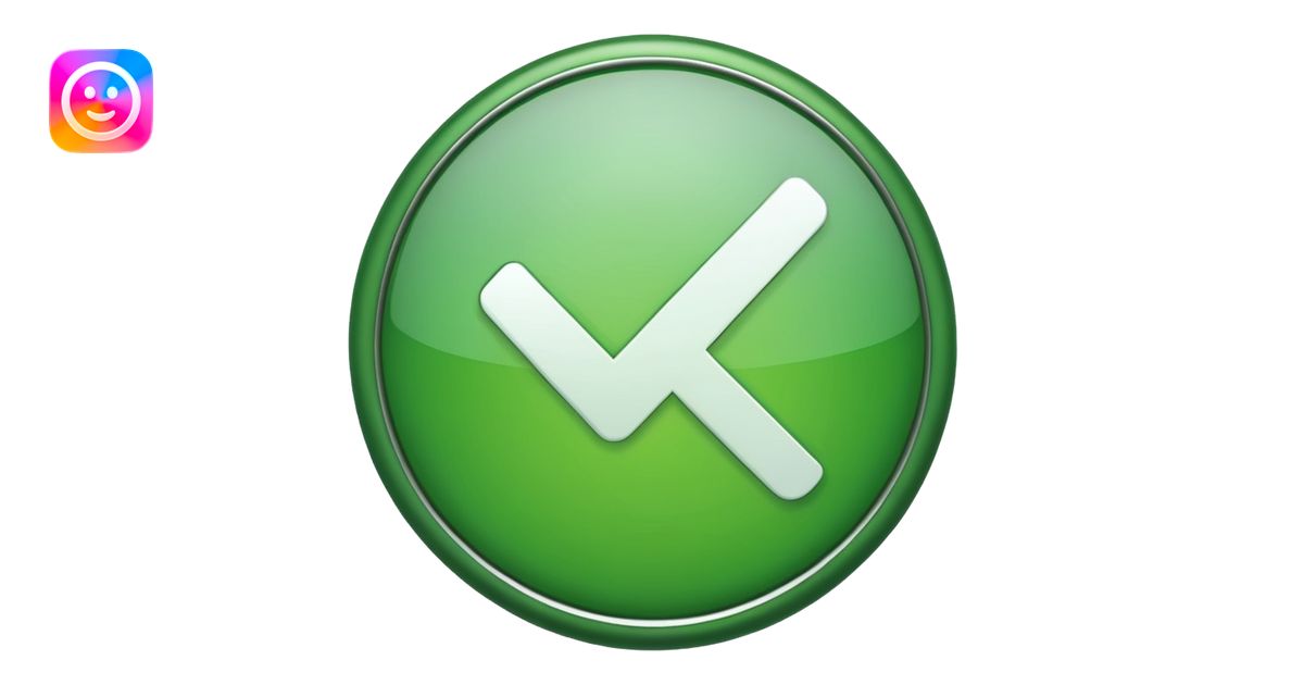 check mark button emoji | AI Emoji Generator