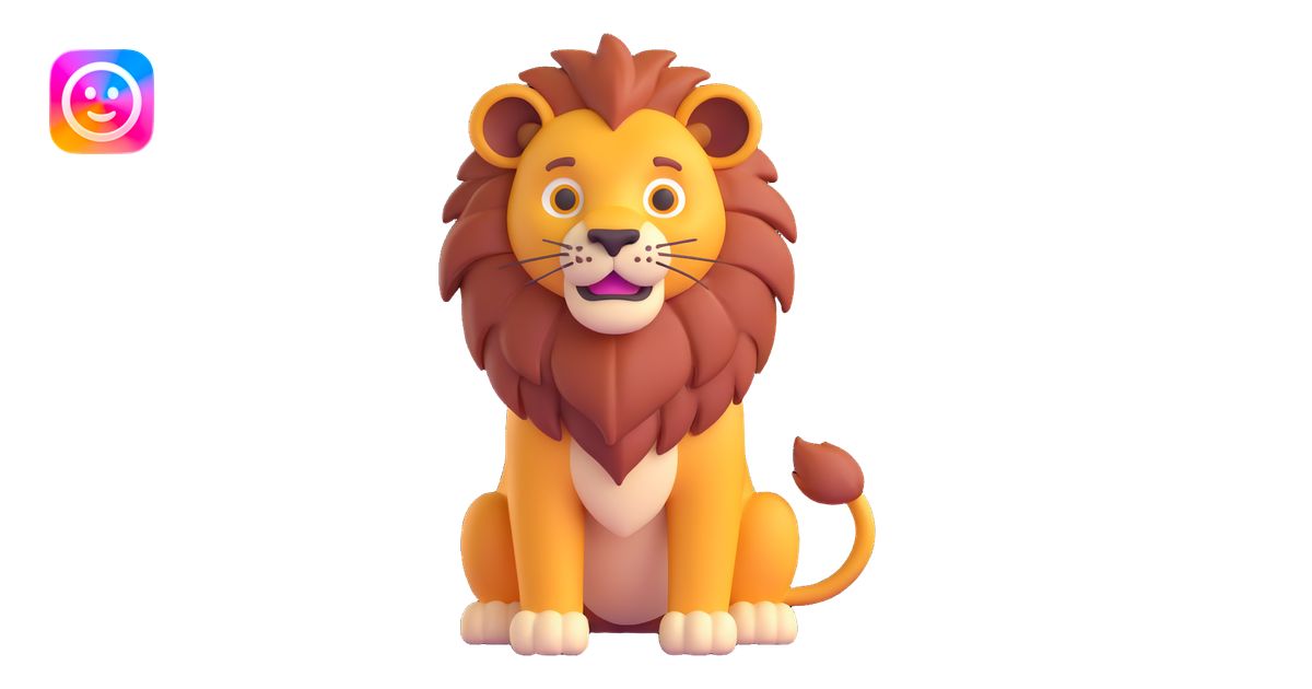 Lion emoji | AI Emoji Generator
