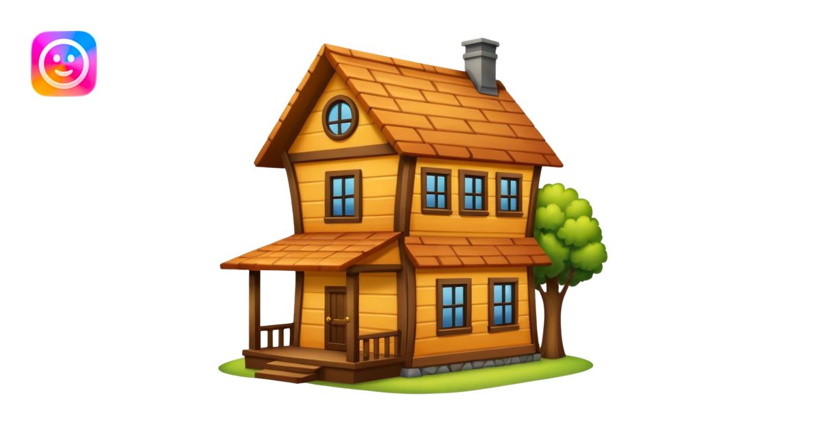 big wood house emoji | AI Emoji Generator