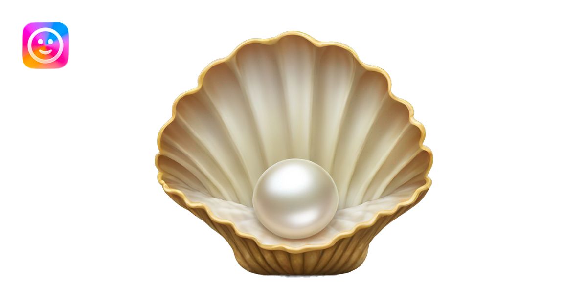 open clam shell with pearl emoji | AI Emoji Generator